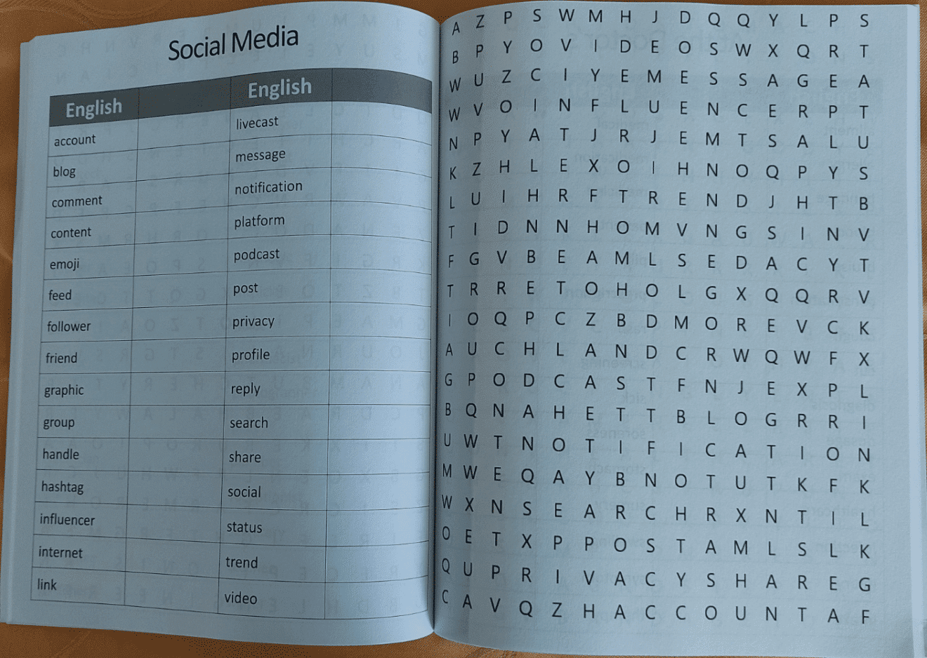 Word Search for Intermediate English Language Learners - Waflob Designs
